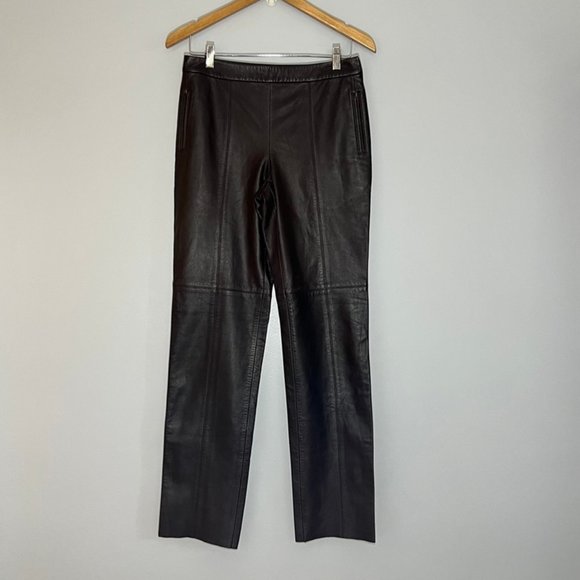 Finity Studios | Pants & Jumpsuits | Vintage Super Soft Chocolate Brown Leather Pants | Poshmark